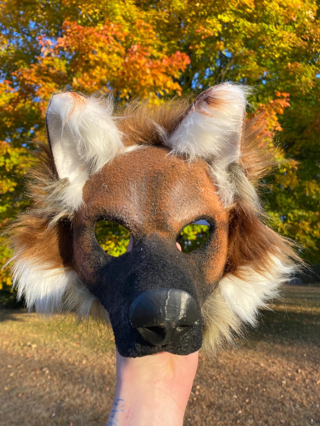 Maned Wolf Mask - Etsy