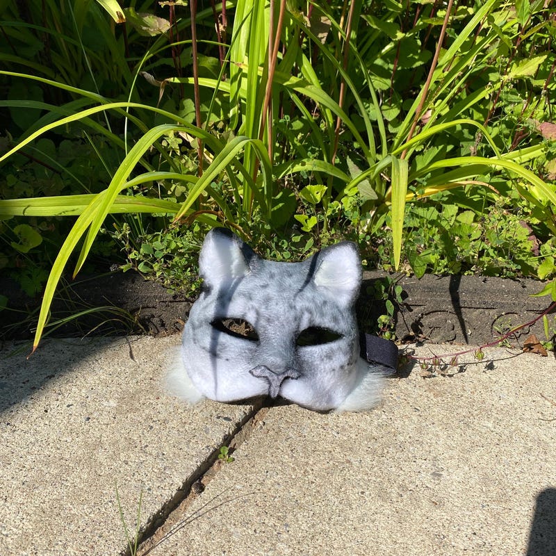 Snow Leopard Therian Mask - Etsy