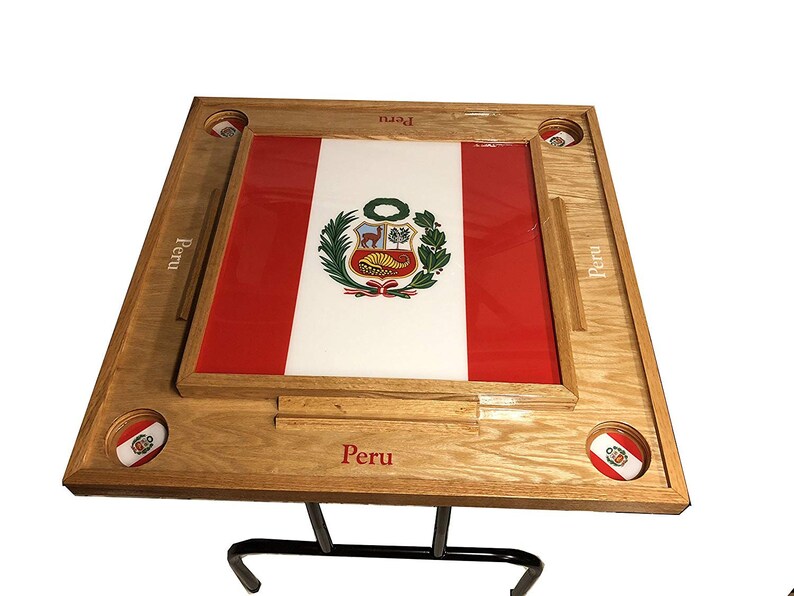 Peru Flag Domino Table full - Etsy