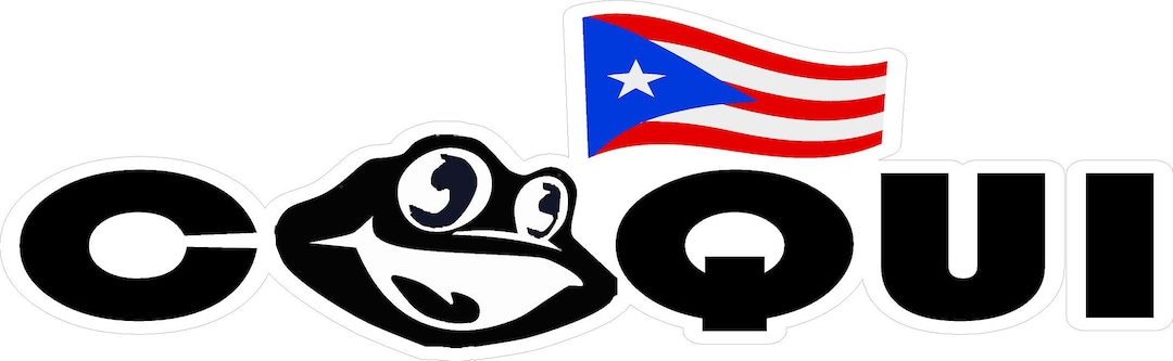Puerto Rico Flag Decal coqui - Etsy