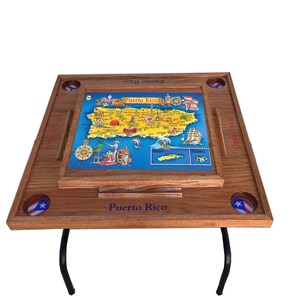 Puerto Rico Map Domino Table - Etsy