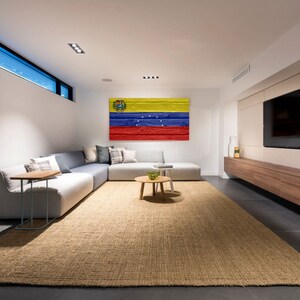 Vintage Wooden Venezuela Flag Wall Art Decor Canvases - Etsy