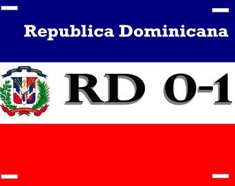 License Plate Dominican Republic - Etsy