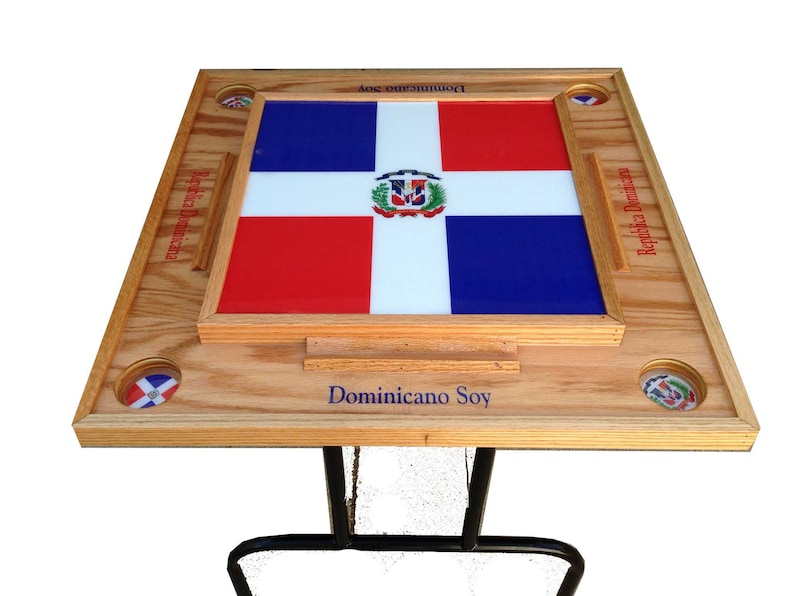 Mesa de Dominó de la Bandera de república Dominicana - Etsy México
