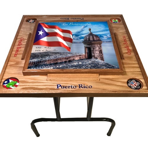 Puerto Rico Domino Table New Style With Free Domino Set - Etsy