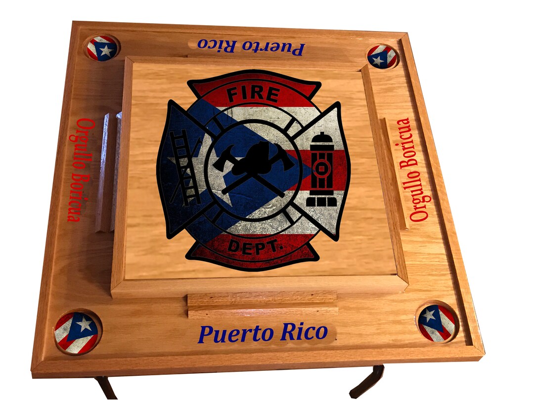 Puerto Rico Fire Department Domino Table - Etsy