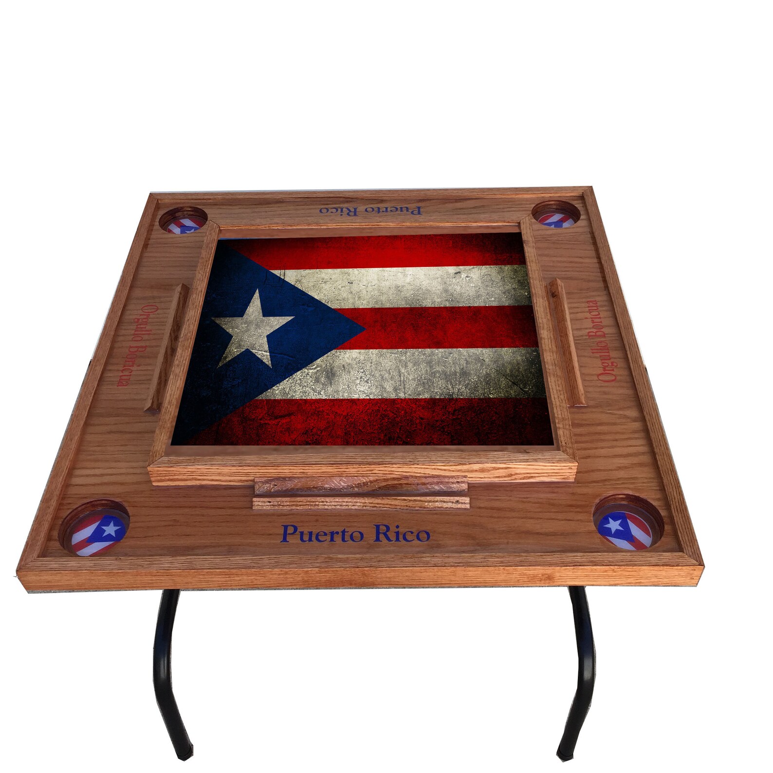 Vintage Puerto Rico Flag Domino Table | Etsy