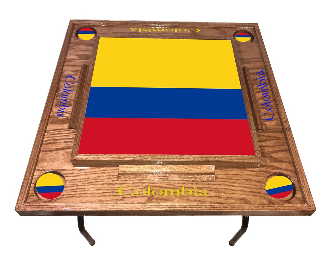 Colombia Flag Domino Table full - Etsy