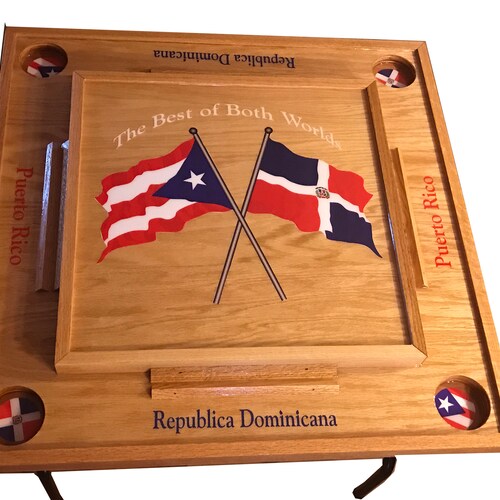 Puerto Rico Map Domino Table - Etsy