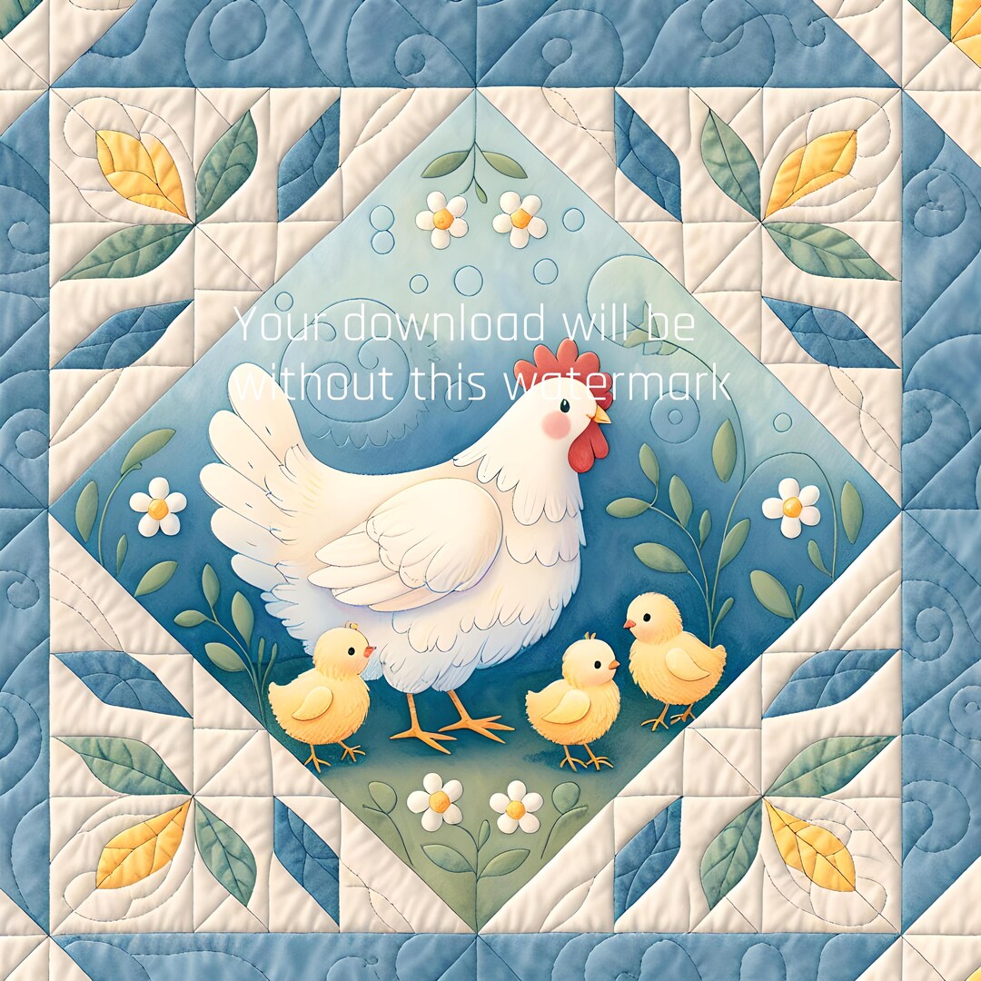 Patchwork Chickens for Decoration, Quilting and Scrapbook- and of ...