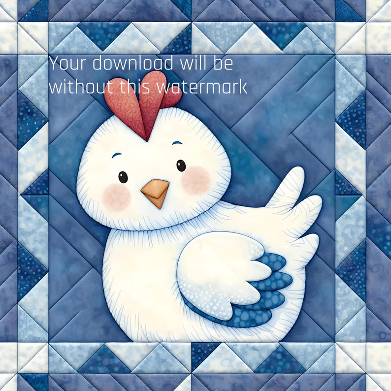 Patchwork Chickens for Decoration, Quilting and Scrapbook- and of ...