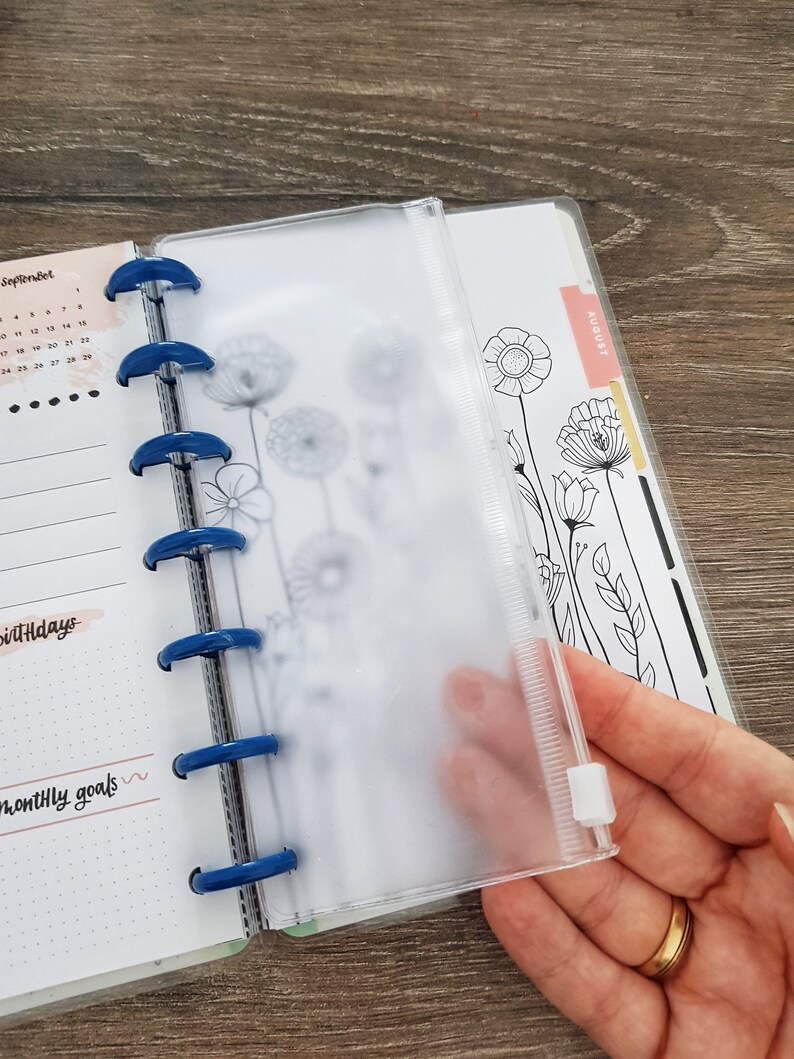 Mini Happy Planner Pouch Skinny Mini Clear Sticker Storage - Etsy