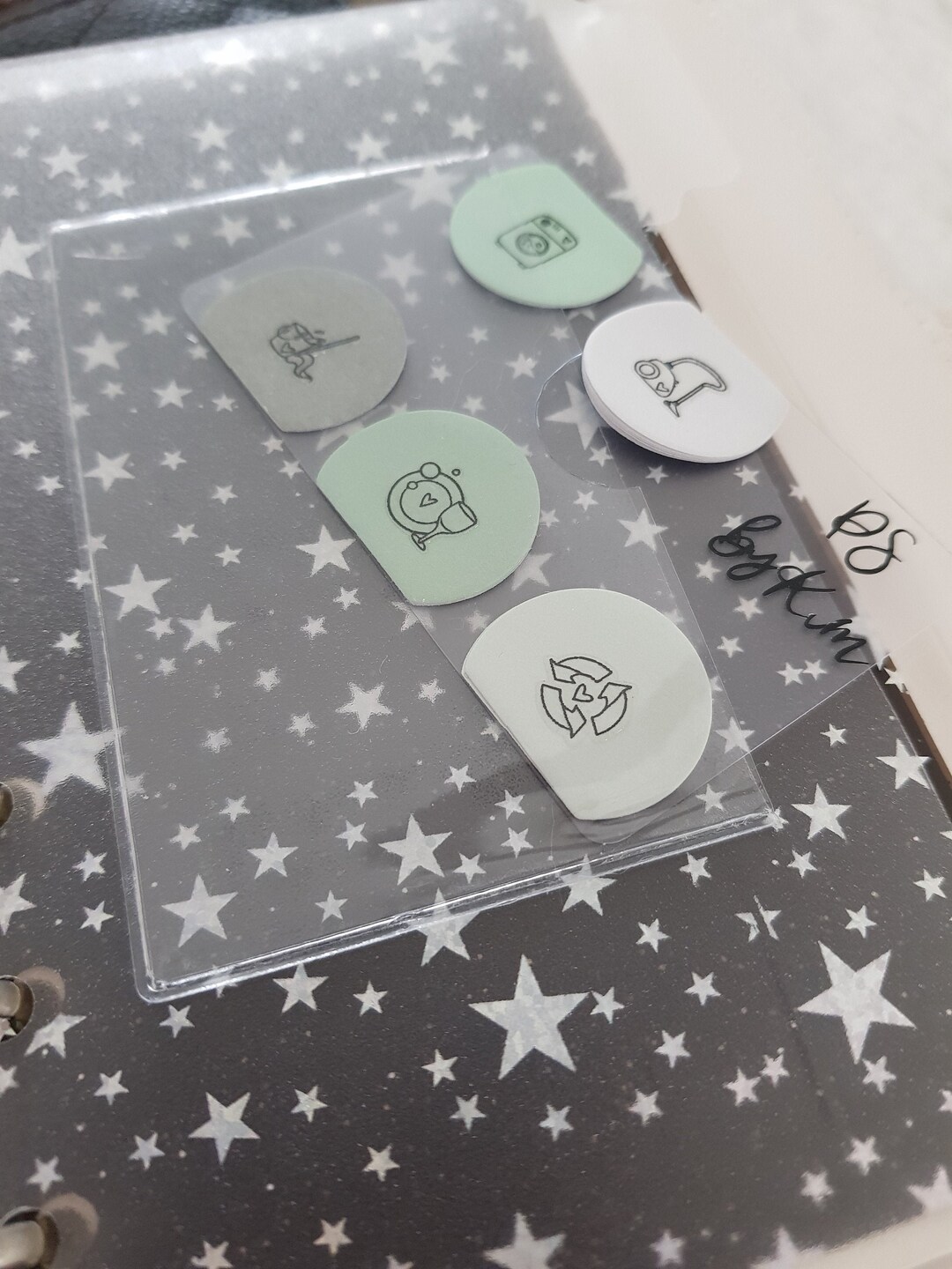 Self Adhesive Pockets for Planner Task Cards, Clear Adhesive Pocket ...