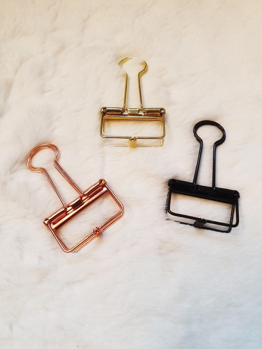 3 Colors - Skeleton Clip, Bulldog Clip, Binder Clip, Wire Clip, Paper ...