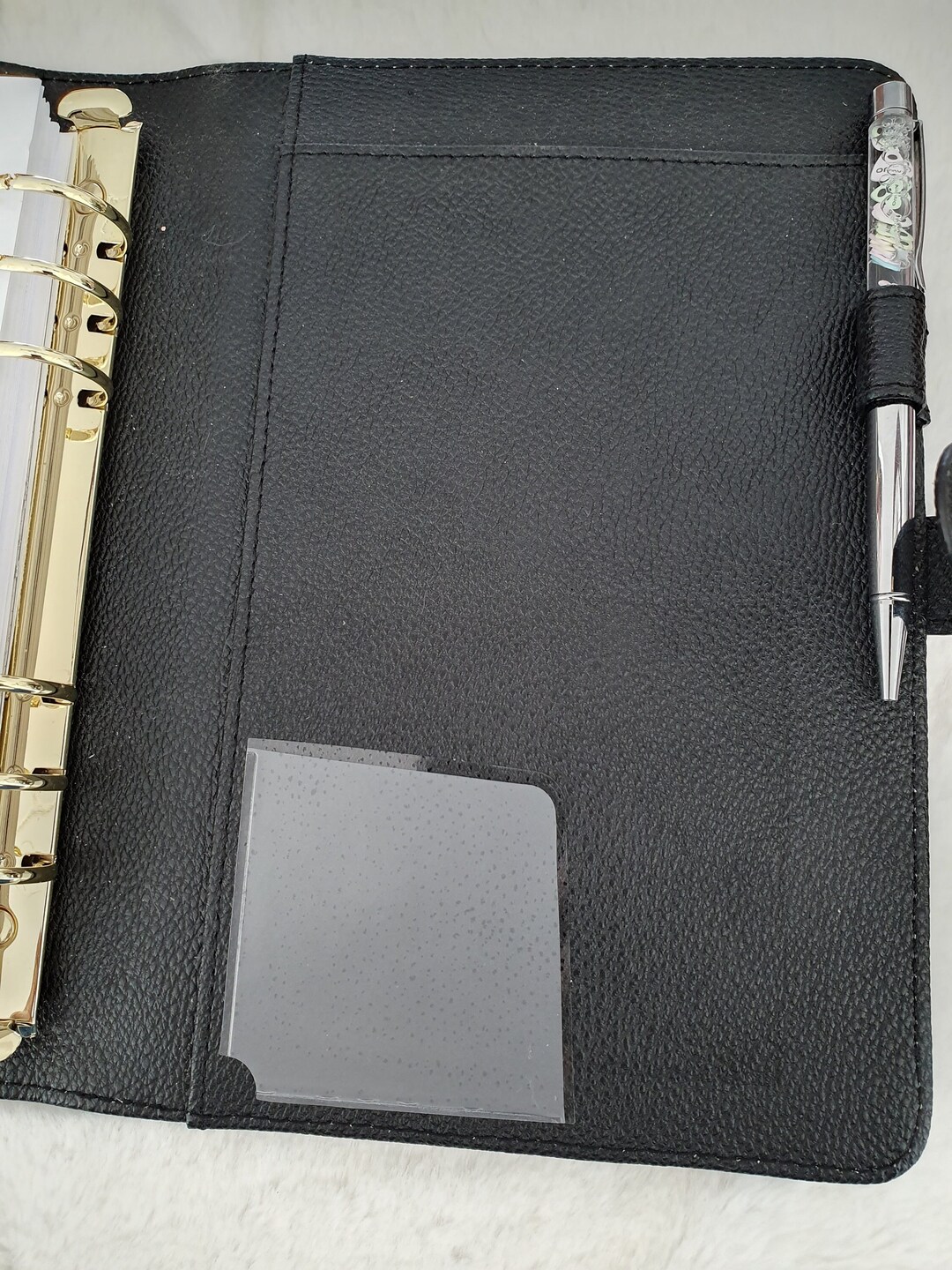 Small Frosted Sticky Pockets, Self Adhesive Planner Pocket, Corner ...