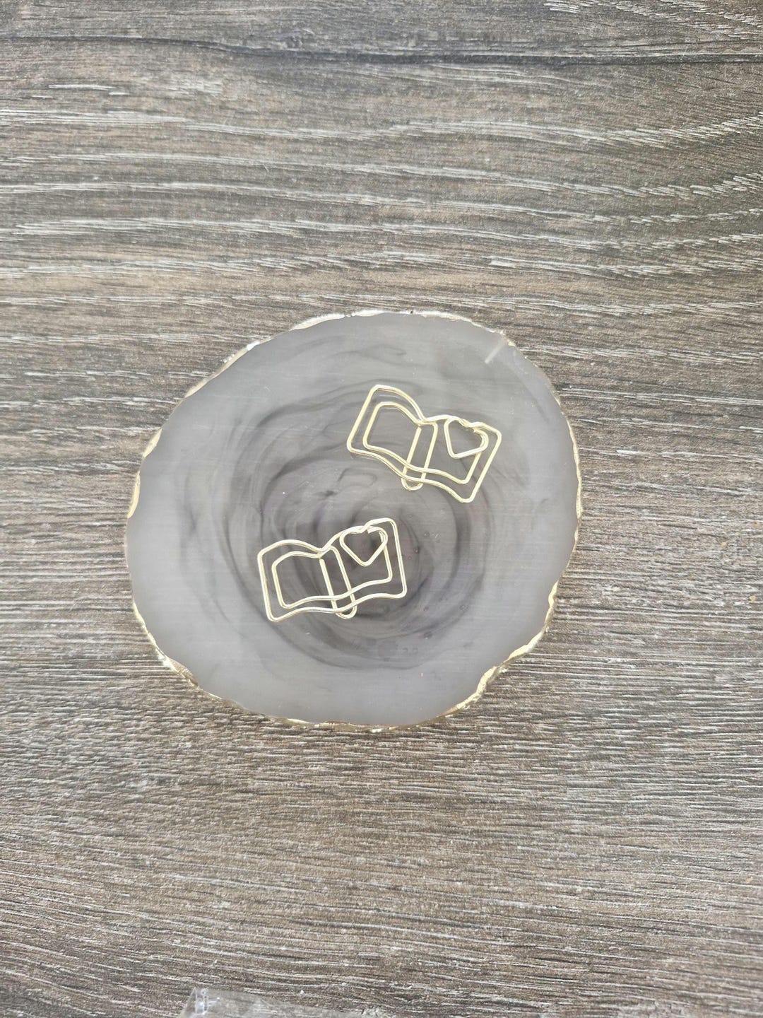 Set of 2 Gold Book Paper Clips, Mail Paperclip, Planner Clip, Letter ...