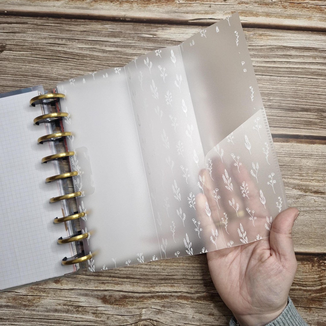 Floral Tri-fold Classic HP Folder for Sticky Notes and Stickers, Happy ...