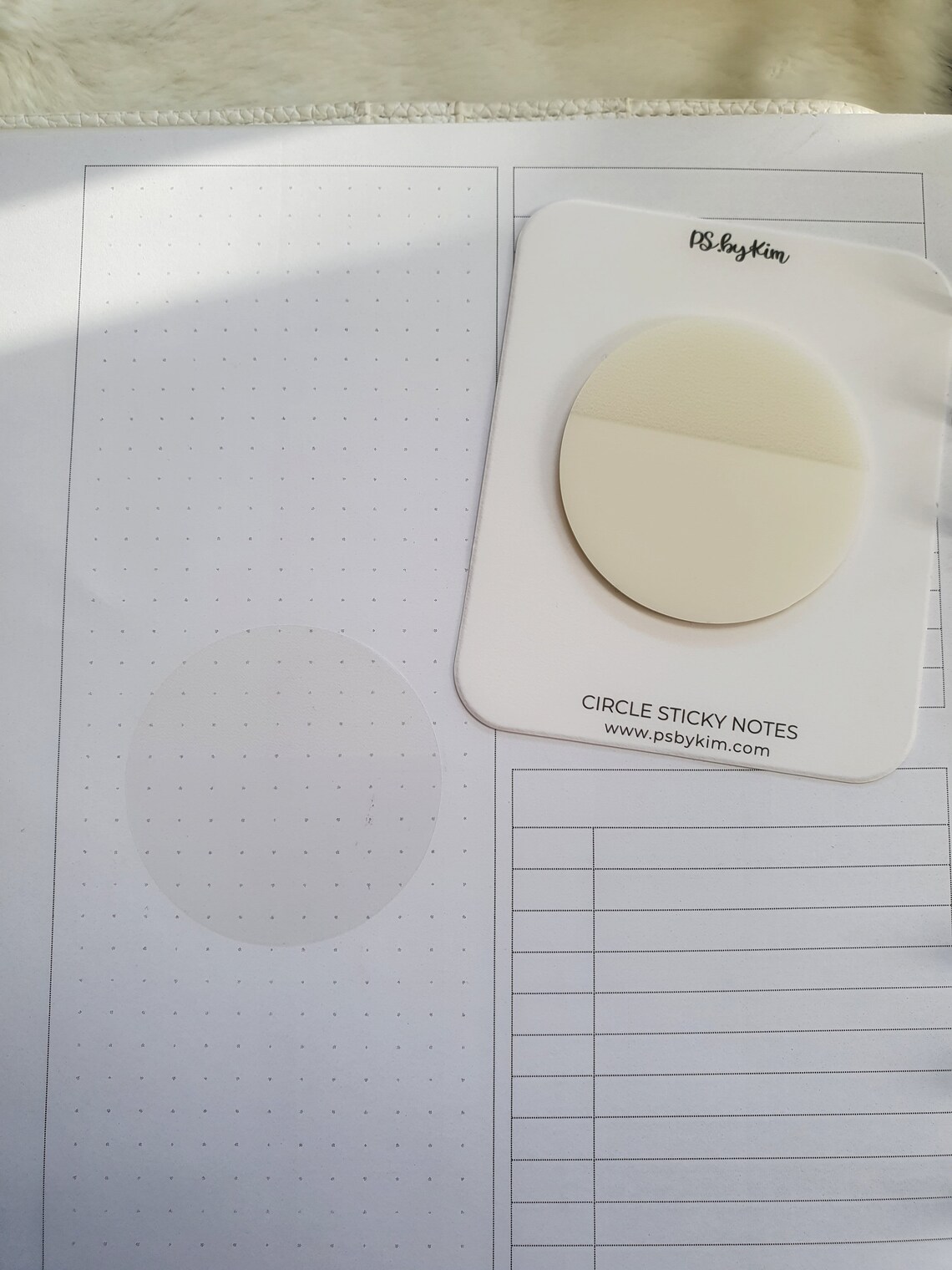 Round Transparent Sticky Notes Circle Sticky Note Page - Etsy