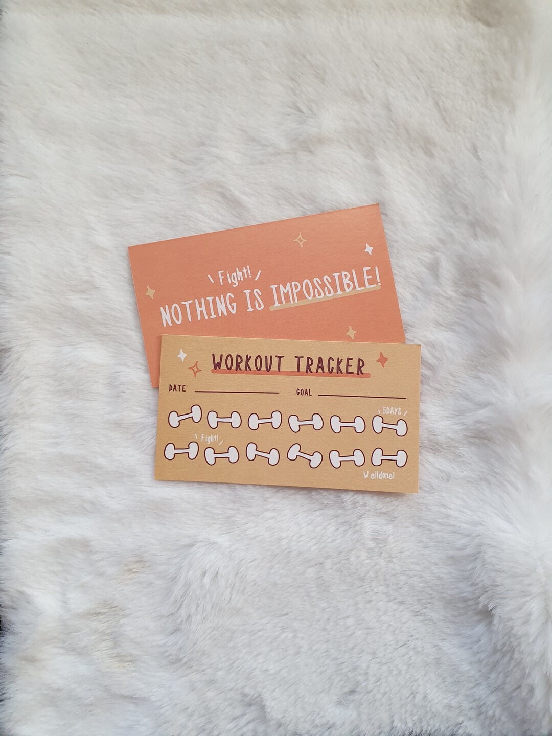 Workout Habit Tracker Cards, Task Cards, Sport, Activity Tracker ...