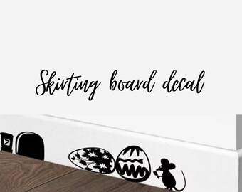 Skirting Board Mouse Sticker - Etsy