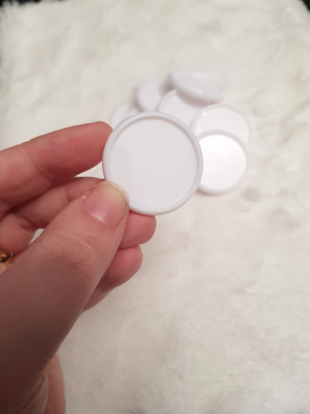 White Classic Happy Planner Discs, Plastic Planner Discs, Binding Disc ...