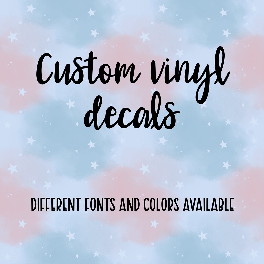 Custom Vinyl Decal, Name Sticker, Kitchen Storage Label, Lunch Box ...