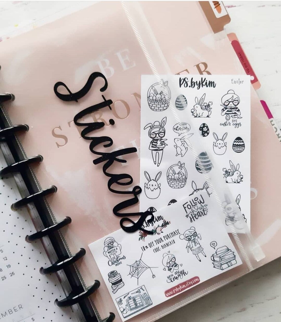 Mini Happy Planner Pouch Skinny Mini Clear Sticker Storage - Etsy