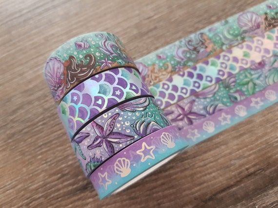 60cm / 24 Sample Mermaid Washi Tape Summer Masking - Etsy