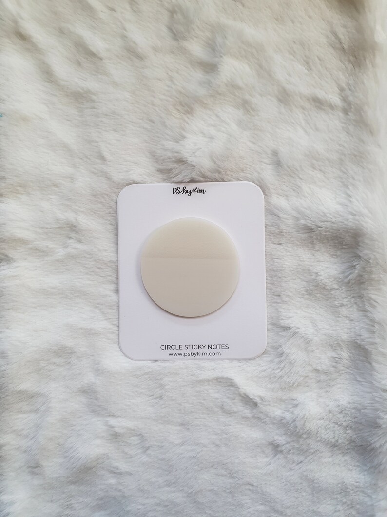 Round Transparent Sticky Notes Circle Sticky Note Page - Etsy