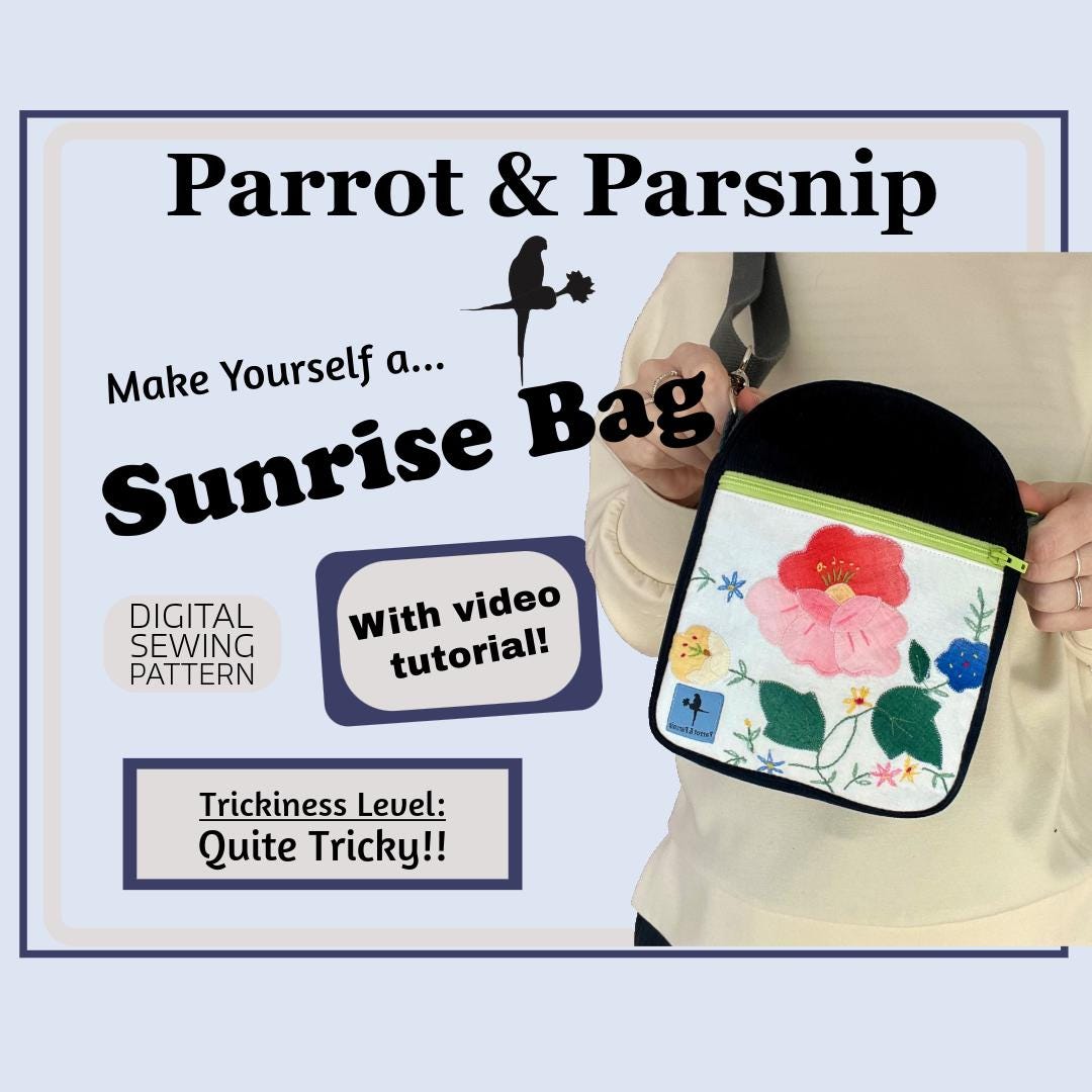 Sunrise Bag Sewing Pattern, PDF Digital Printable Download. - Etsy