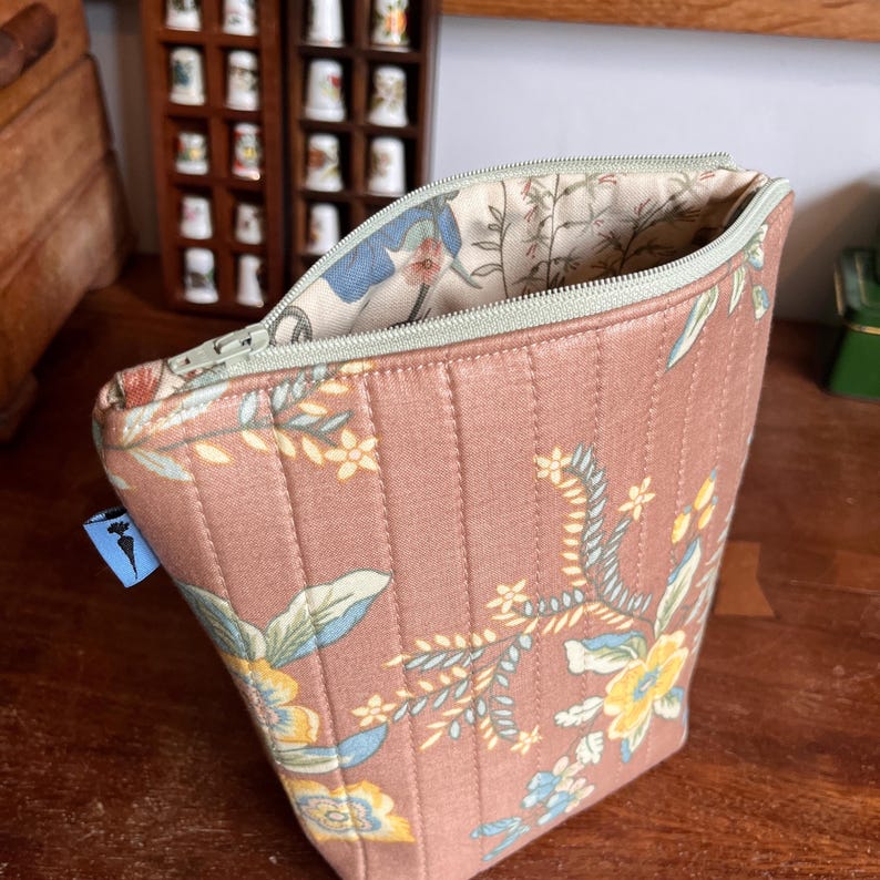 Medium/large Pouch, Made From Vintage Fabric Samples - Etsy