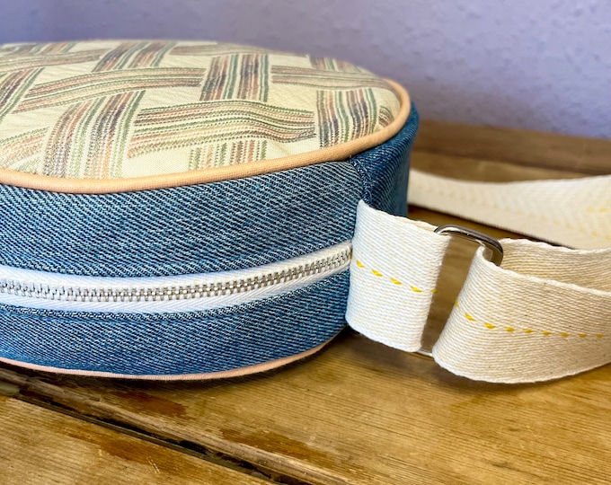 The Circle Bag. Created Using Vintage and Reclaimed Materials, Round ...