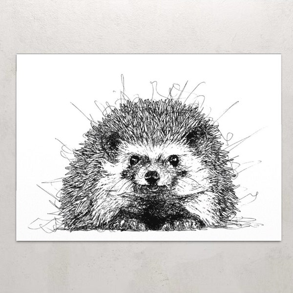 Zwart wit tekening - Etsy Nederland