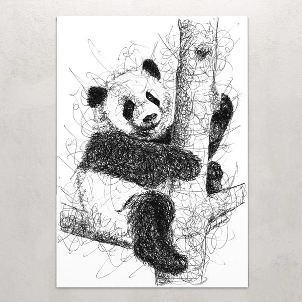 Bear Ink Drawing - Etsy UK