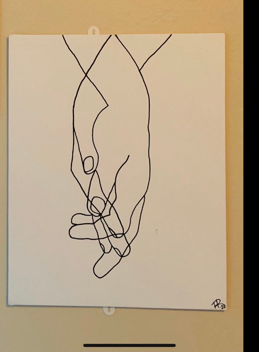 Minimal Line Art Painting - Etsy