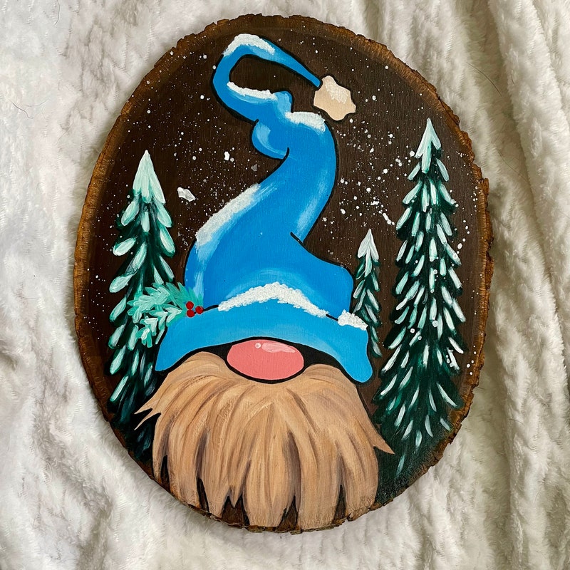 Wood Painted Gnomes - Etsy