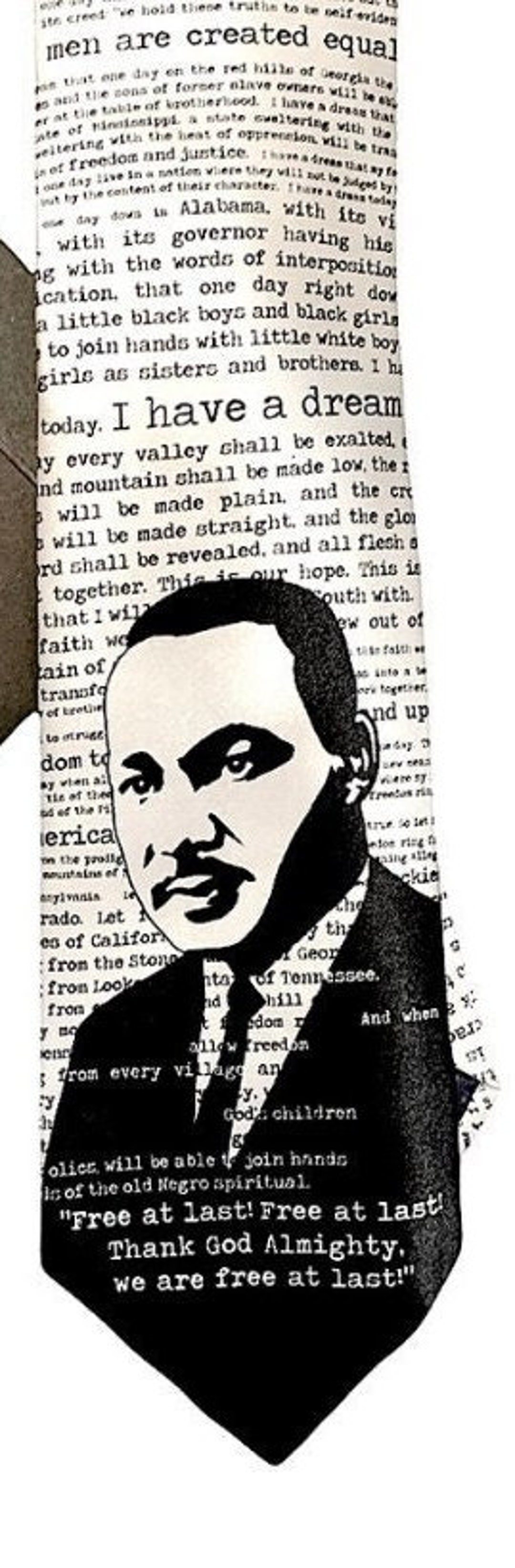 Martin Luther King Jr Tie With Matching Pocket Square - Etsy