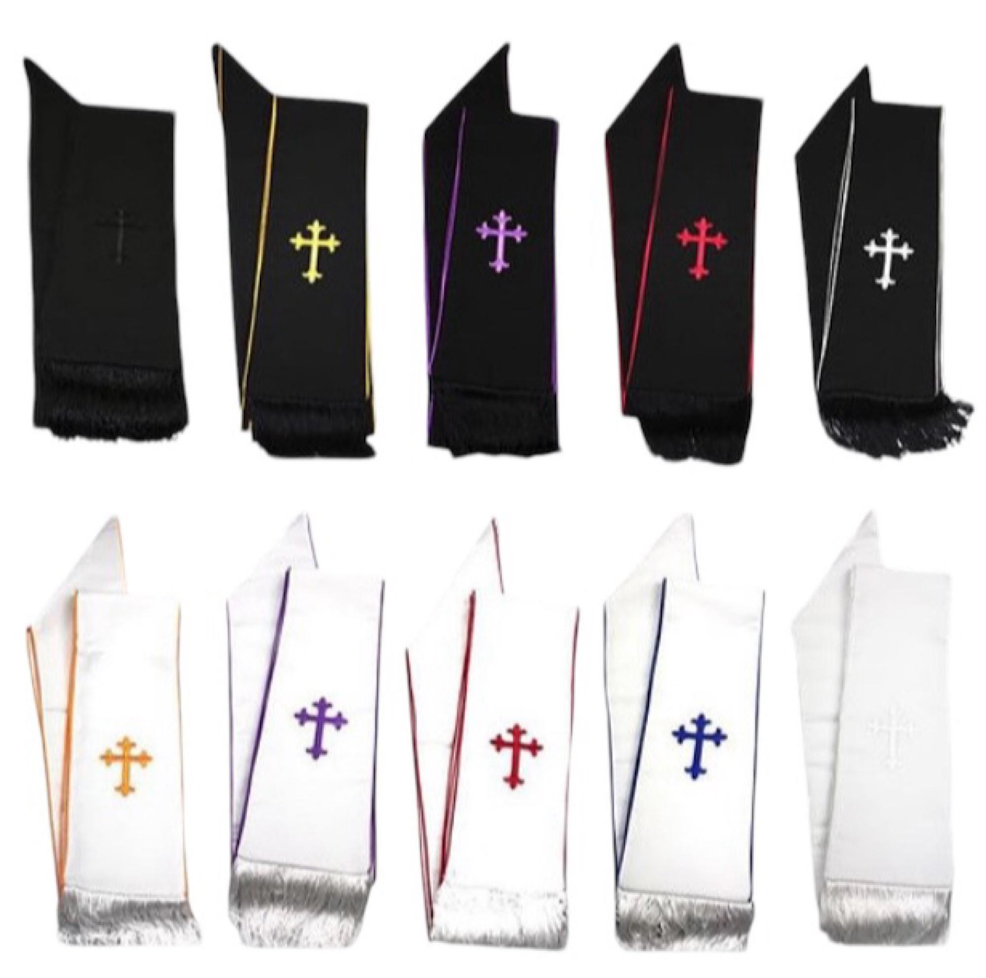 Clergy Stole, Pastor, Cassock, Preacher Bishop Robe, STOLE ONLY- Robe ...
