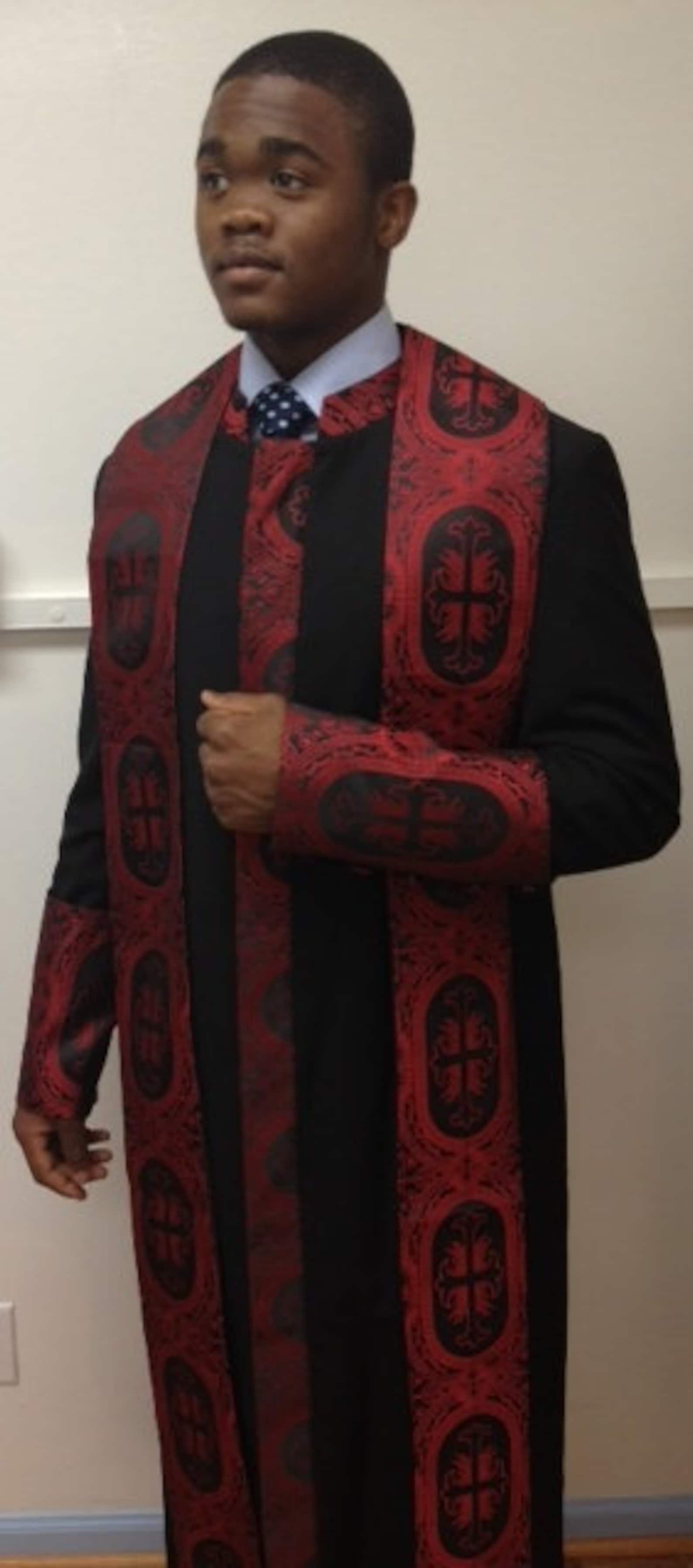 Clergy Robe Mens Cassock Pastor Bishop Minister Church Robe Vestments ...