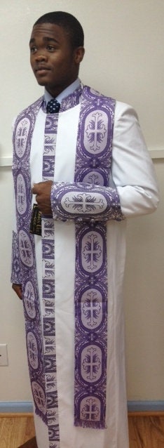 Clergy Robe Mens Cassock Pastor Bishop Minister Church Robe Vestments ...