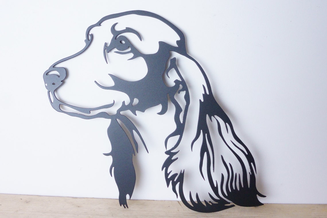 Cocker Spaniel Wall Art / Garden Sculpture - Etsy UK