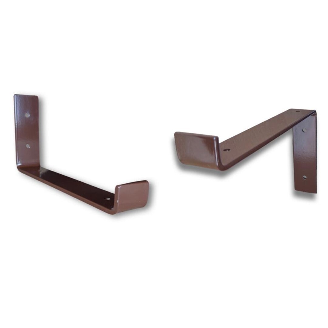 Mahogany Brown Scaffold Board Shelf Brackets 100mm - 325mm RAL 8016 ...
