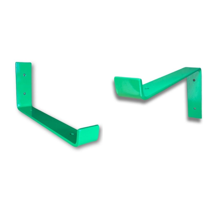 Green Scaffold Board Shelf Brackets - 100mm - 325mm - RAL 6018 ...