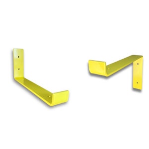 Yellow Scaffold Board Shelf Brackets - 100mm -325mm - RAL 1018 ...