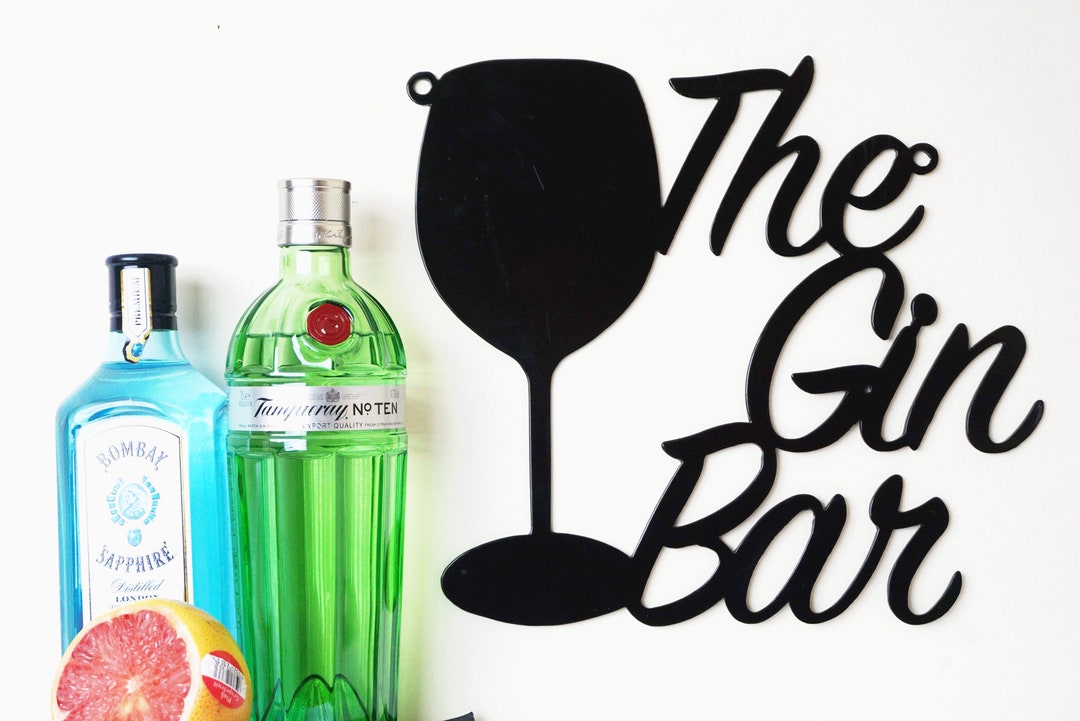 The Gin Bar - Metal Sign - Etsy