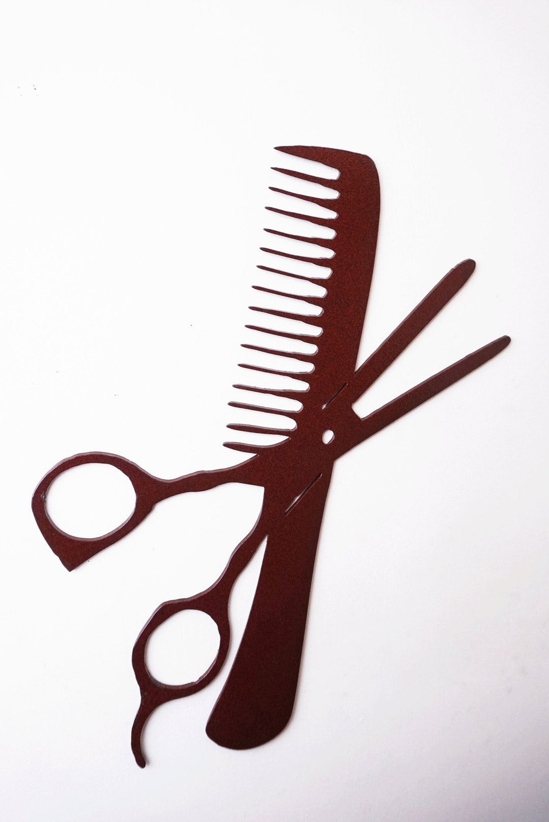 BARBERS SCISSORS & COMB Sign Metal Shop Barbershop Hairdressing - Etsy