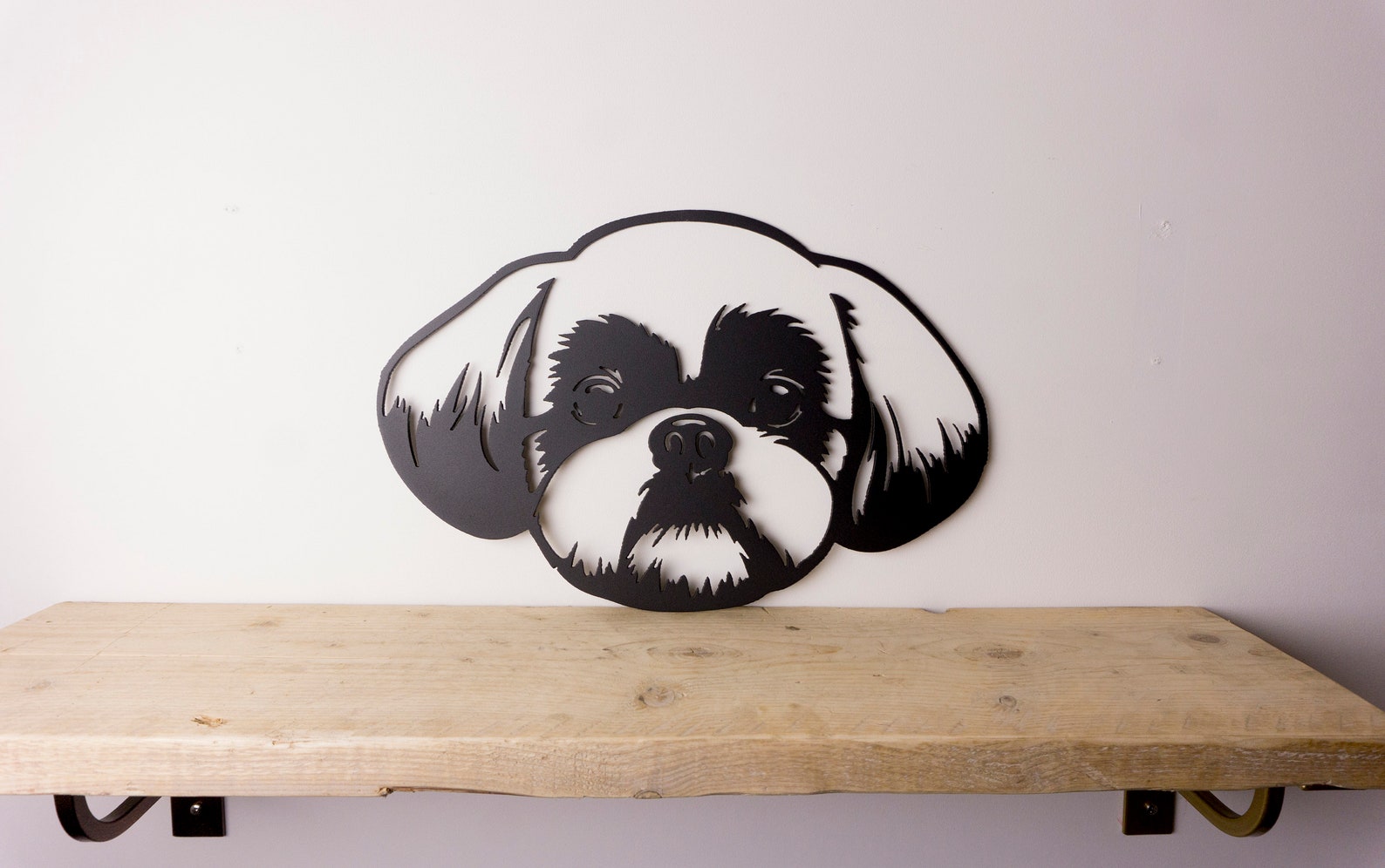 Shih Tzu Wall Art / Escultura de jardín - Etsy España