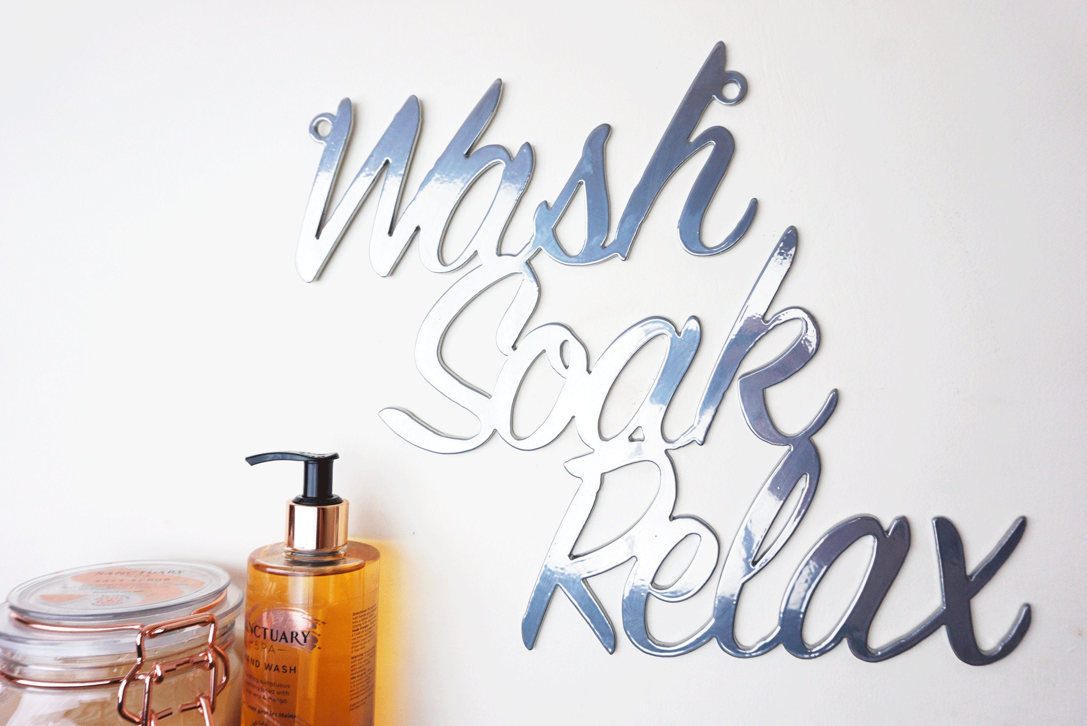 Wash Soak Relax Sign - Etsy