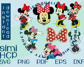 Minnie mouse svg | Etsy