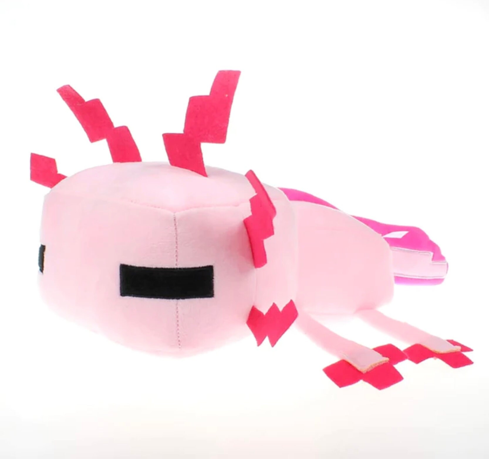 Premium Pink Pixel Block Axolotl Plushie - Etsy